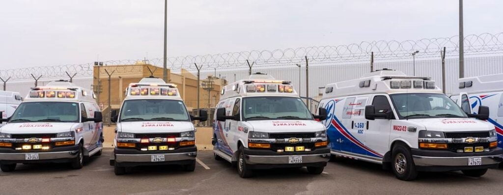 Kuwait Oil Company Receives 28 Wheeled Coach Ambulances - EMS Rig