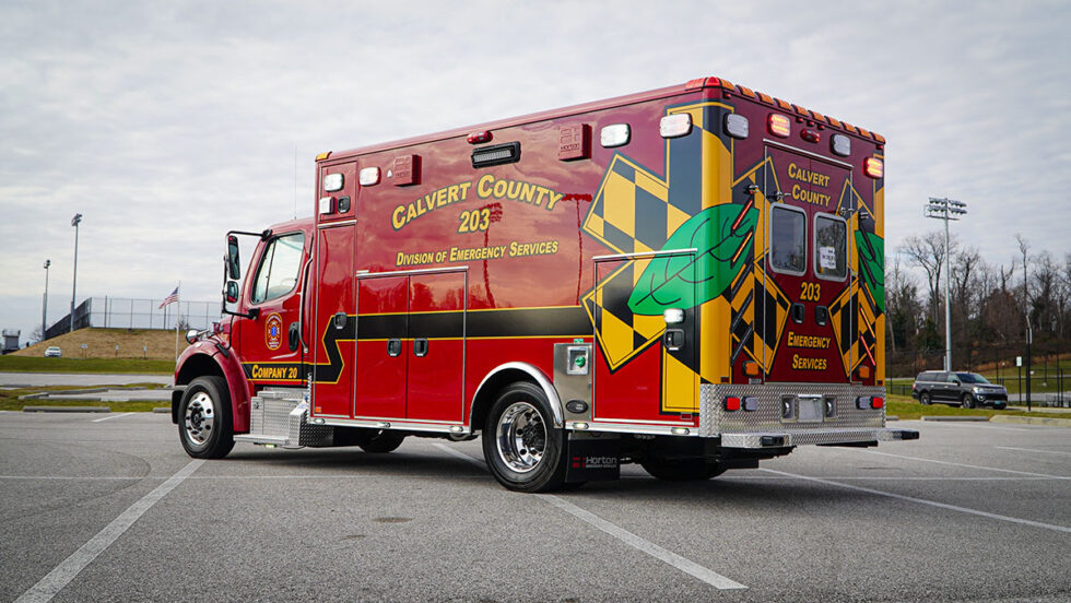 Calvert County (MD) EMS Puts Horton Freightliner Type 1 Ambulance in ...