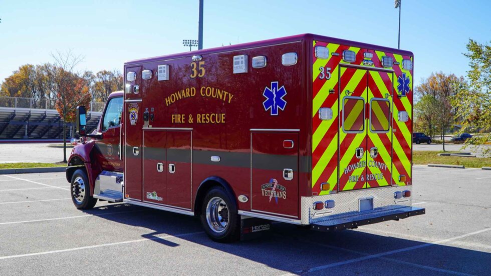 Howard County (MD) Fire Rescue Gets New Horton Ambulance for West ...