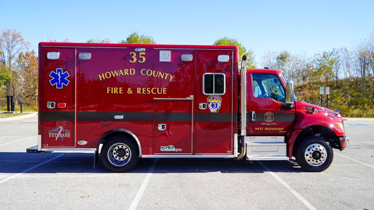 Howard County (MD) Fire Rescue Gets New Horton Ambulance for West ...