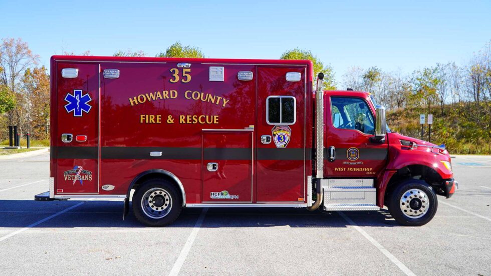 Howard County (MD) Fire Rescue Gets New Horton Ambulance for West ...